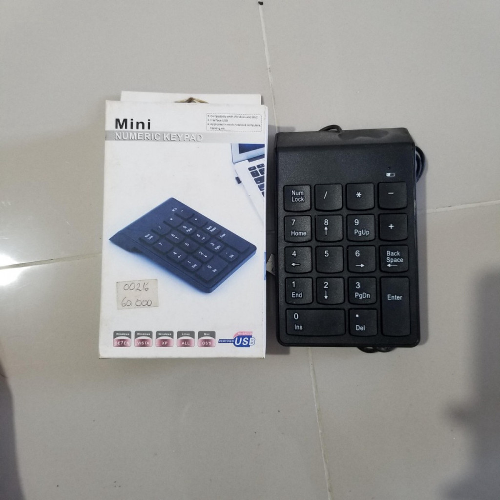 Jual USB Mini Numeric Keypad Keyboard Numpad USB Angka Calculator Mini ...