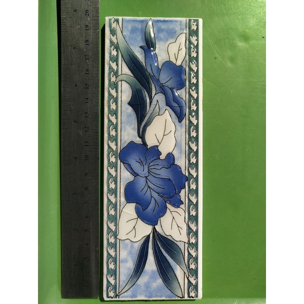 Jual List Keramik 20 5 cm Motif Bunga Mawar / Lis / Listello per 1 pcs ...
