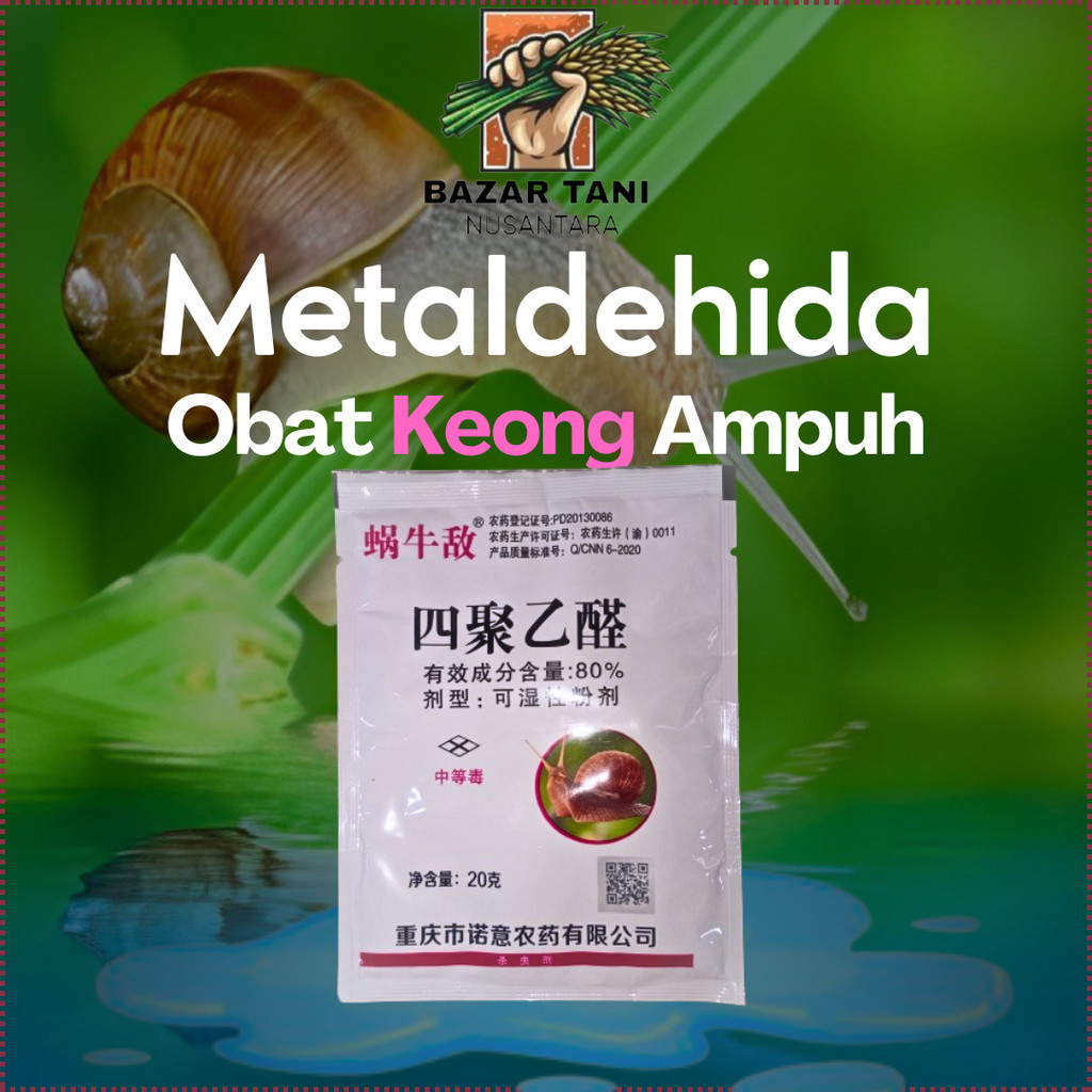 Jual Obat Keong Ampuh METALDEHIDA Musuh Siput Isi 20 Gram | Shopee ...