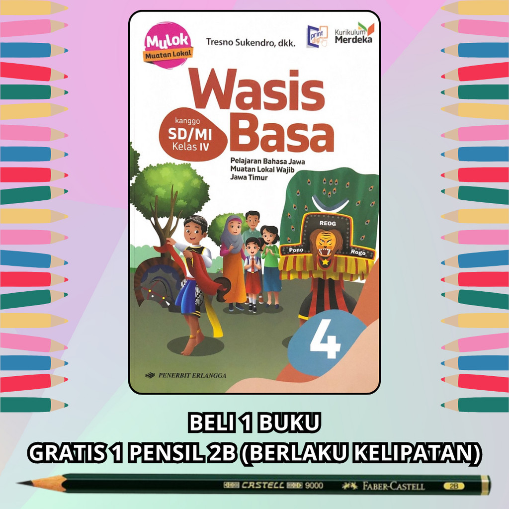 Jual Wasis Basa Kurikulum Merdeka SD/MI Kelas 4 Penerbit Erlangga | Shopee Indonesia