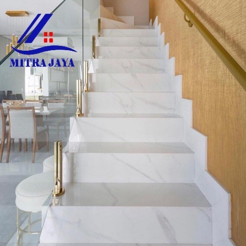 Jual GRANIT PIJAKAN ANAK TANGGA PUTIH MOTIF 30X90 30X80 KERAMIK LIST ...