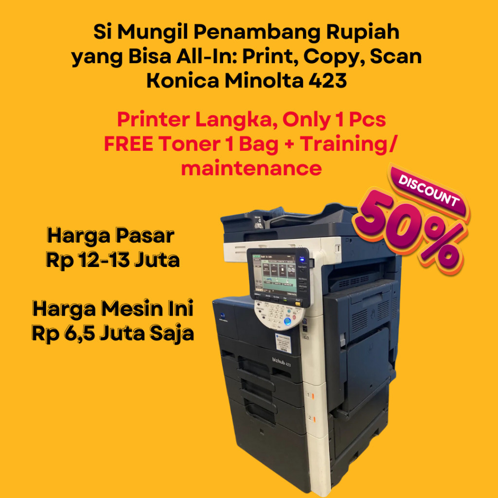 Jual MESIN PRINTER FOTOCOPY ALL IN PRINT SCAN COPY SETENGAH HARGA PASAR ...