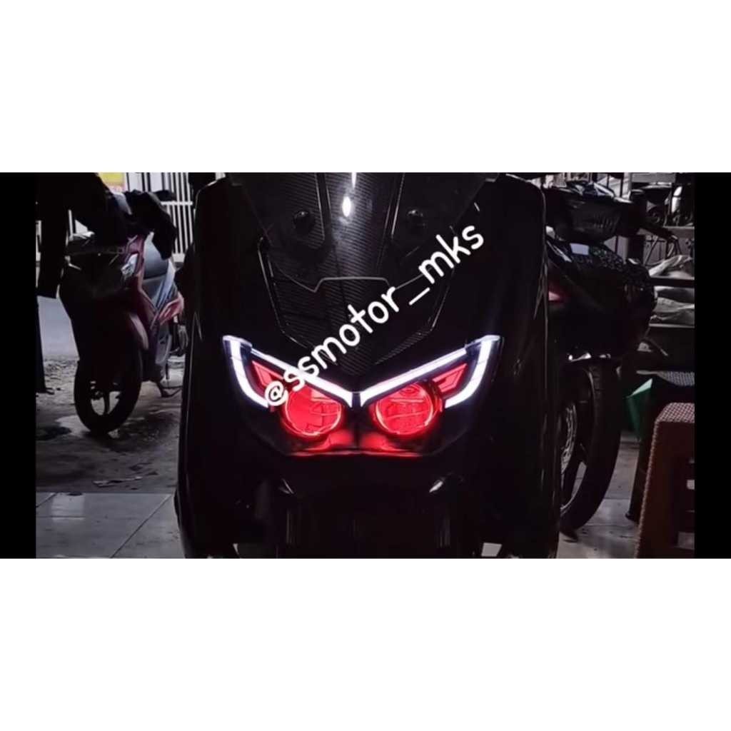 Jual HEADLAMP CUSTOM PROJIE BILED WST ALIS LAZY YAMAHA ALL NEW NMAX ...