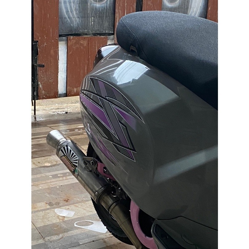 Jual cod / stiker transparan vespa / [COD] striping sticker stiker ...