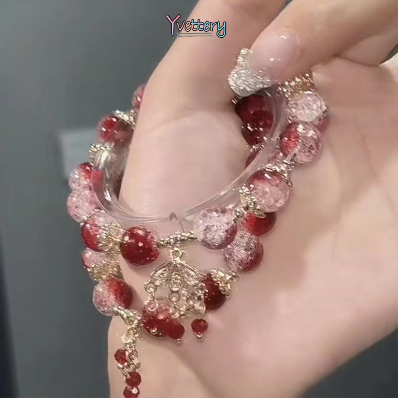 Jual COD ️ Gelang Manik-manik Bunga Desain Ceruk Trendi Gelang Perasaan ...