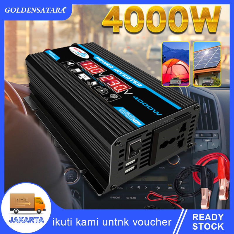 Jual Inverter Frekuensi Tinggi, Modifikasi Gelombang Sinus Daya Puncak 4000W Inverter DC 12V ke ...