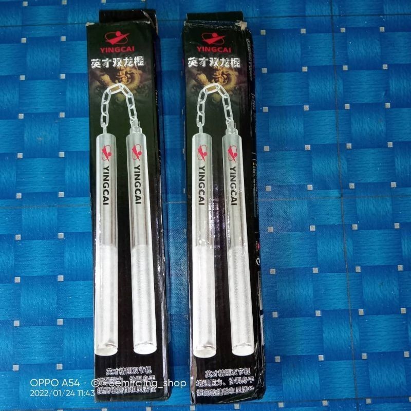 Jual Double Stick 2 in 1 Nunchaku Bruce Lee Tongkat Baton Sambung ...