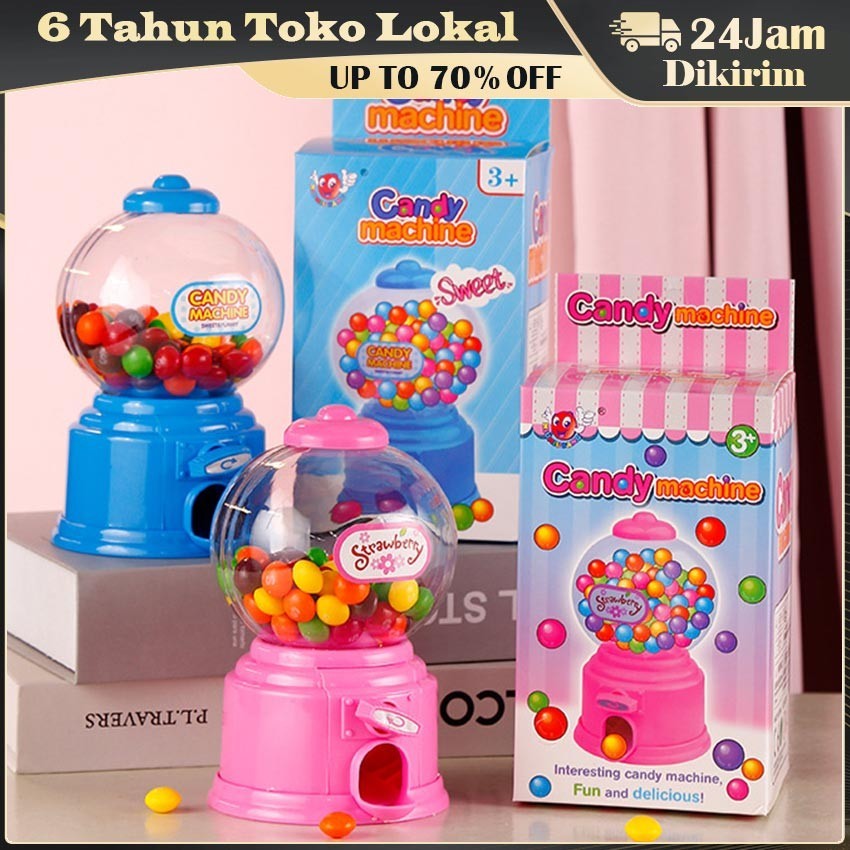 Jual Mini Gumball Machine / Mesin Dispenser Permen Karet / Mainan Anak ...