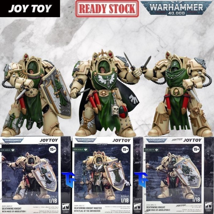Jual JOYTOY Warhammer 40K Dark Angels Deathwing Knight With Flail Of ...