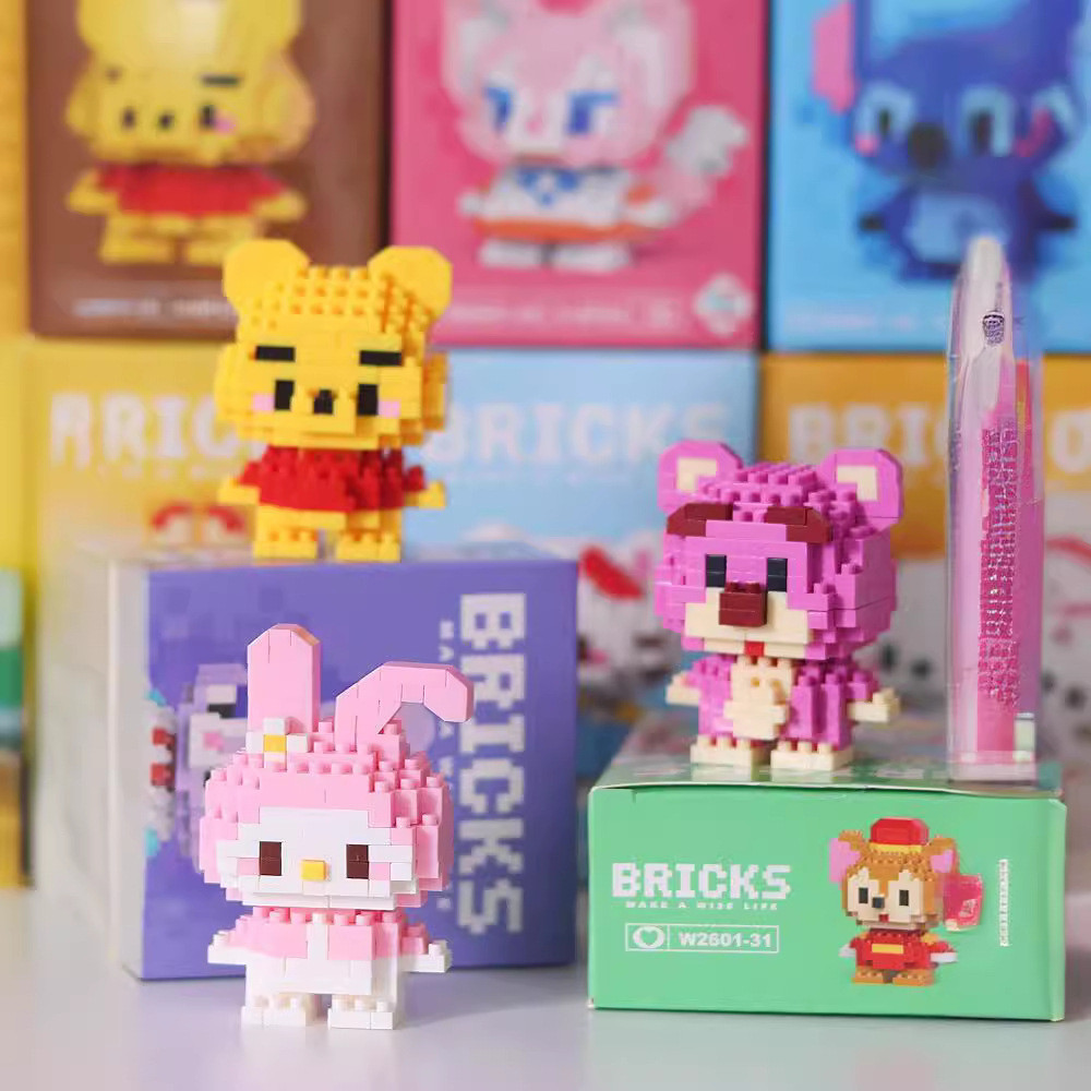 Jual LELE brick Balok Susun Mini Nano Block Model DIY Karakter | Shopee ...