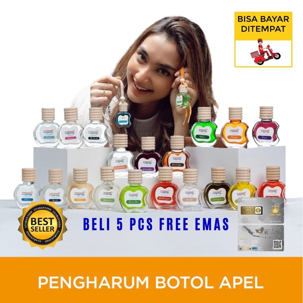 Jual ( COD ) SUMMERSPRING Parfum Mobil Ruangan Kamar Mandi Lemari Botol ...