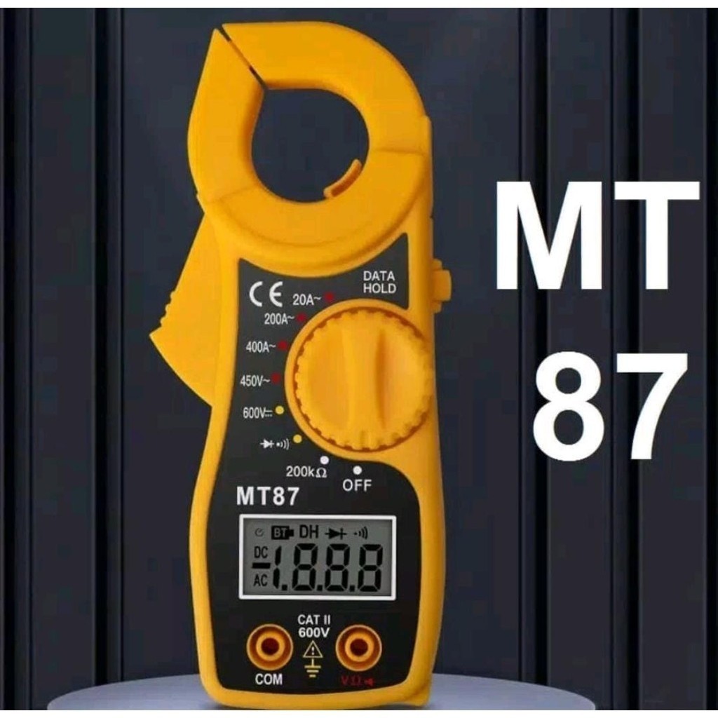 Jual MT87 Digital Clamp Meter Tang Ampere Multimeter MT-87 Kabel Tester ...