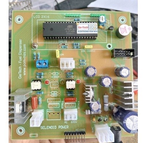 Jual CPU Pom Mini AC Minimalis PCB Fiber Atmega 16A Sparepart Pertamini ...