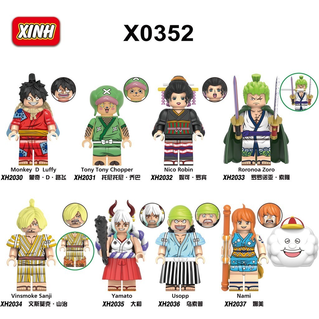Jual JB - (1pcs) Mainan Mini Bricks One Piece Anime Balok Susun TOY3024 ...