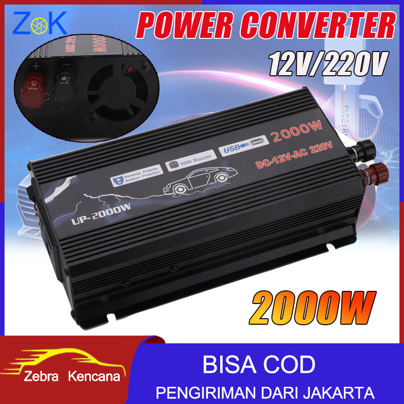 Jual (Dikirim Dari Jakarta) Power Inverter Pure Sine Wave PSW DC 12V/24V To AC 220V 3000W/4000W ...