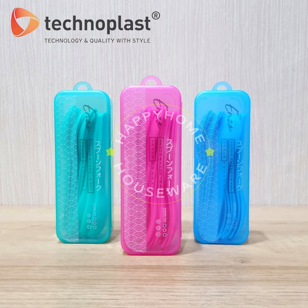 Jual TECHNOPLAST Enzo Spoon Fork Set Of 12Pcs With Cover Sendok Garpu Set 12Pcs | Shopee Indonesia