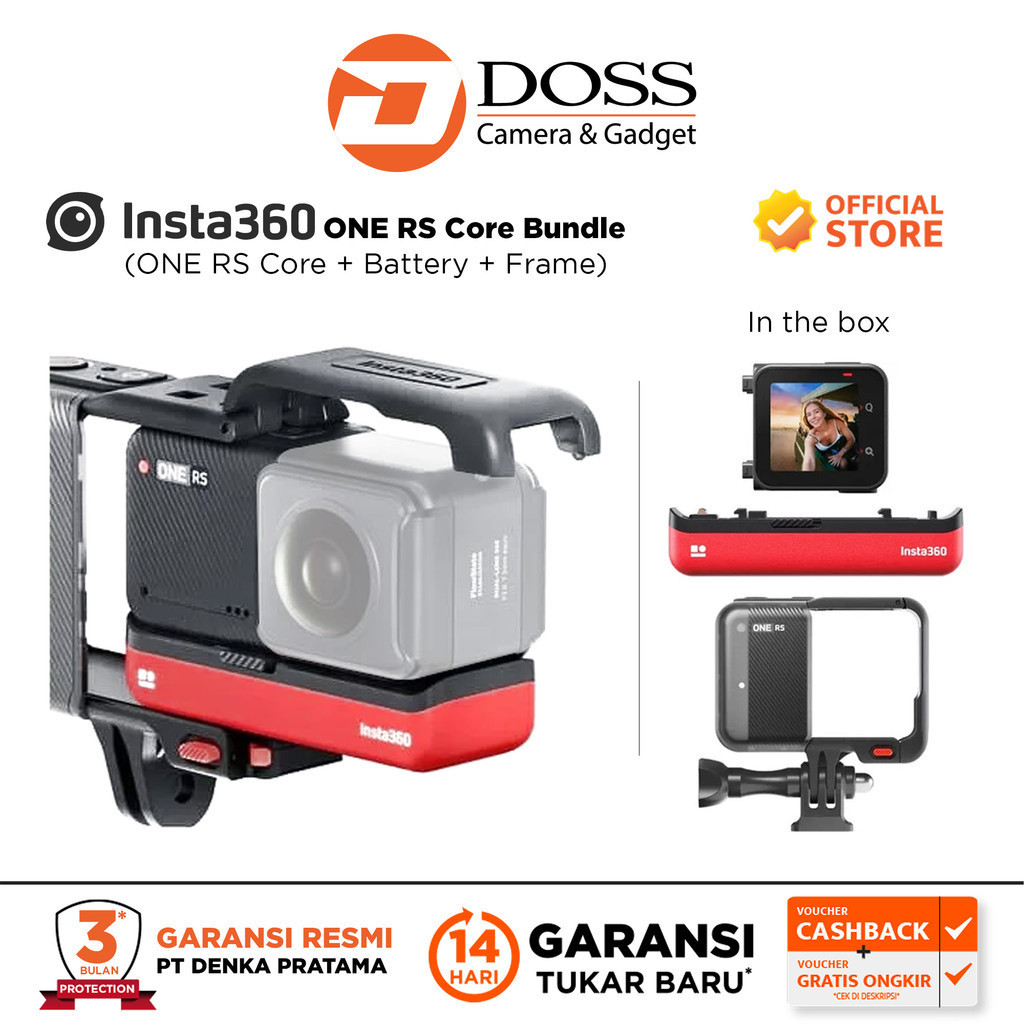 Jual Insta360 ONE RS Core Bundle ( ONE RS Core + Battery + Frame ) Insta 360 ONERS | Shopee ...