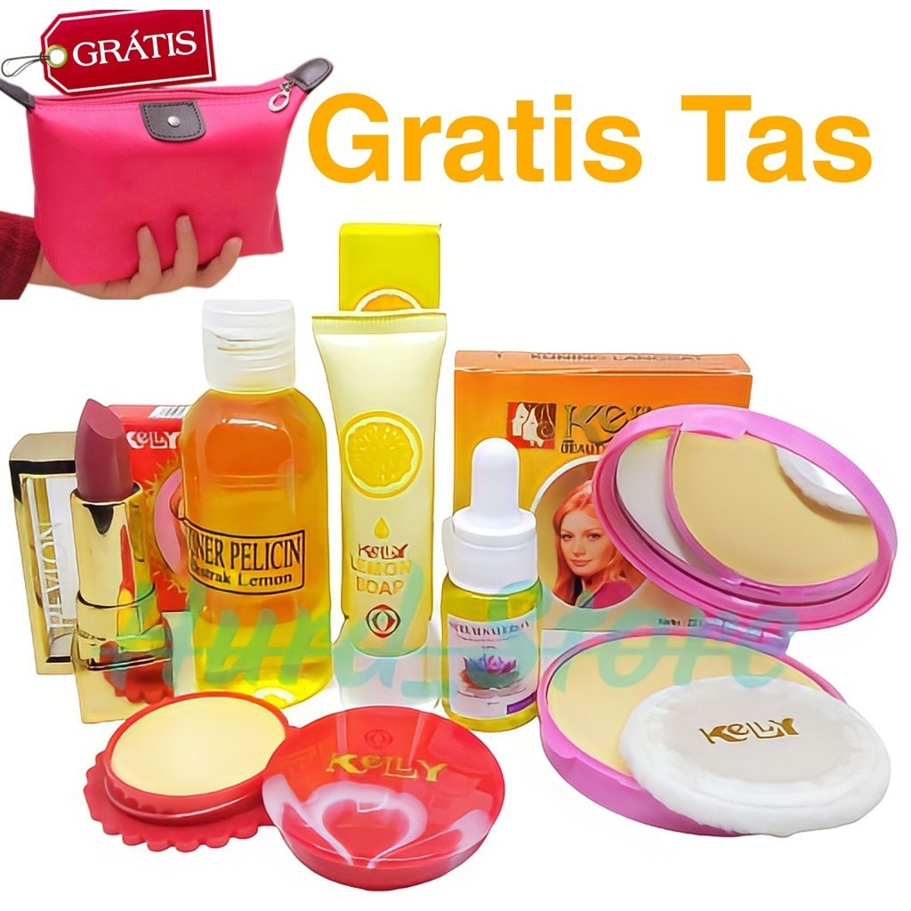 Jual Paket Lengkap Kelly 6in1 [ Gratis Tas Kosmetik ] Perl Cream Kelly ...