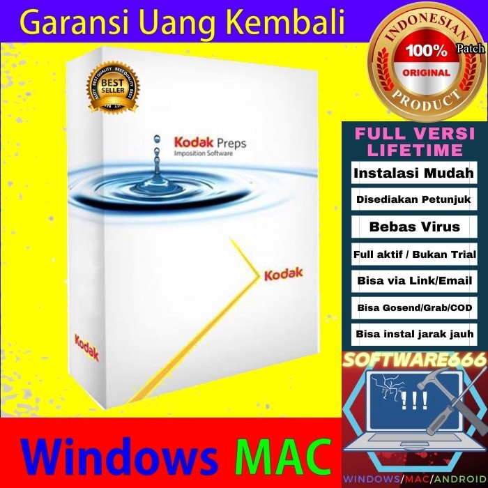 Jual Software Imposisi Untuk Industri Percetakan: Kodak Preps 9 [WIN ...