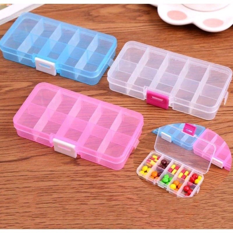 Jual Multibox/kotak obat/kotak serbaguna -10 sekat - Kotak sekat 10 ...