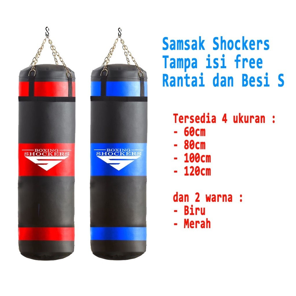Jual FT65YU87 Samsak Tinju Gantung Shockers Bee Boxing MMA Alat Tinju ...