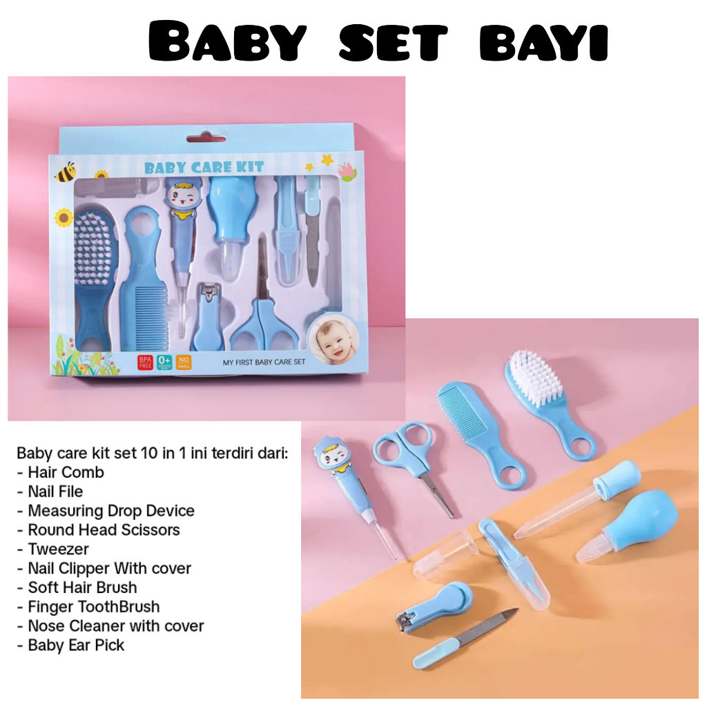 Jual Baby Care Kit 10 in 1 Gift Set Perlengkapan Bayi Set Newborn isi ...
