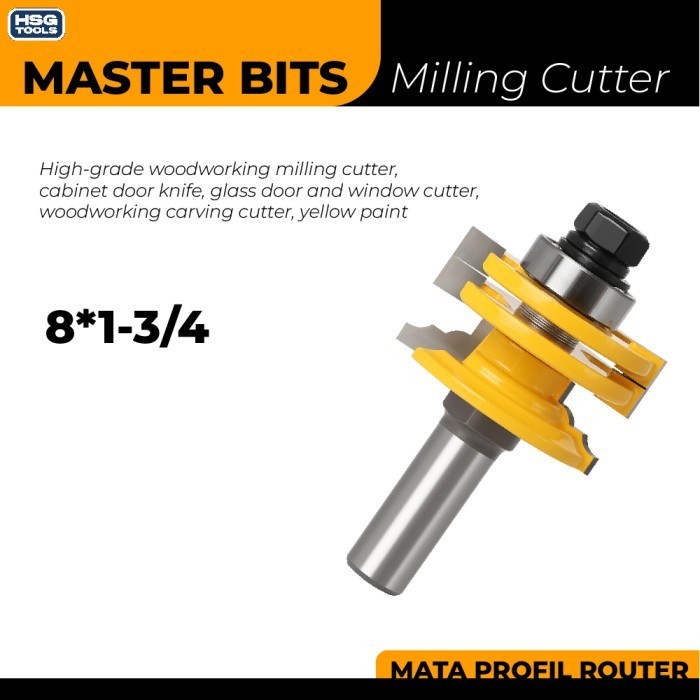 Jual MASTER BIT MATA PROFIL ROUTER DOOR AND WINDOW PANEL TENON KNIFE ...