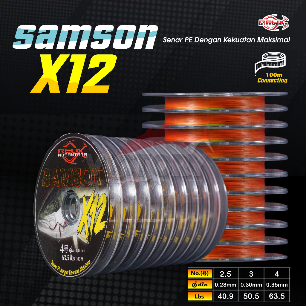 Jual EXTRA BONUS | RELIX NUSANTARA SAMSON X12 CONNECTING 100 METER ...