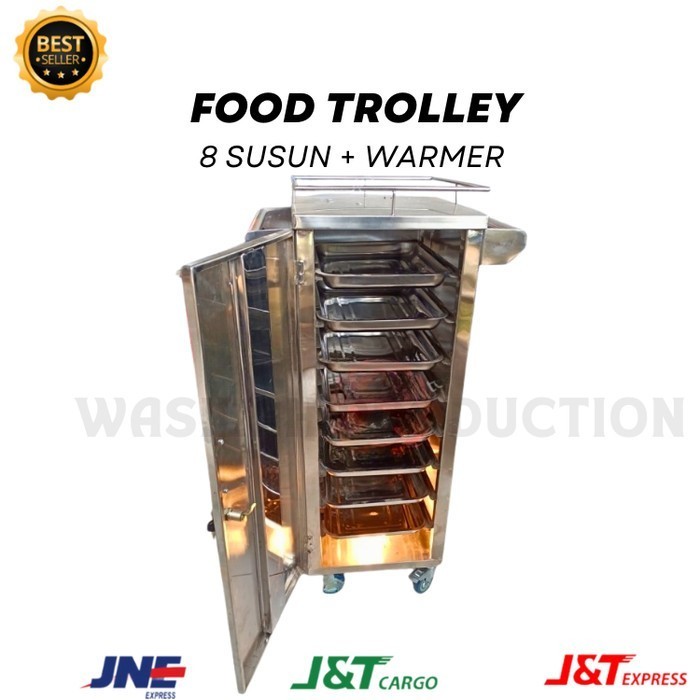 Jual FOOD TROLLEY 8 SUSUN || TROLI MAKANAN RUMAH SAKIT DENGAN ...
