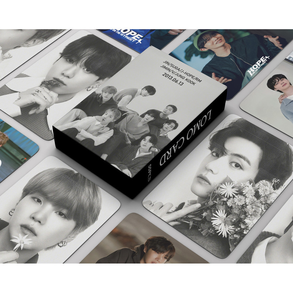 Jual [55pcs] PACK PHOTOCARD BTS MONOCHROME ALBUM LOMO CARD ARMY JHOPE ...