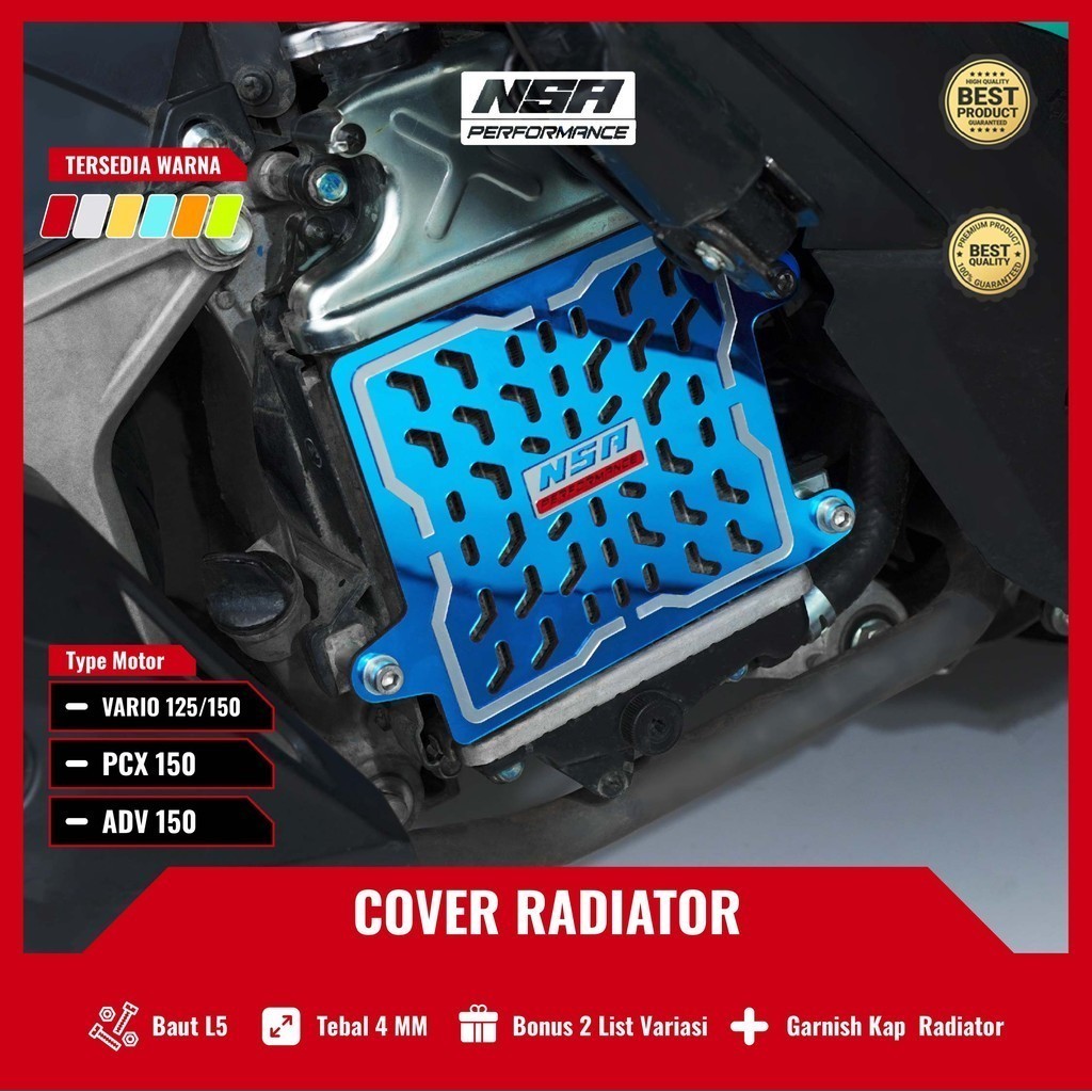 Jual NSA COVER RADIATOR TWO TONE VARIO PCX NMAX AEROX ADV LEXI STYLO Tutup Radiator Yamaha Honda ...
