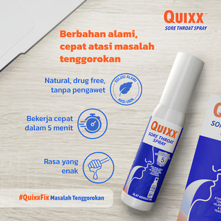 Jual QUIXX Sore Throat Spray Kids dan Dewasa / BANDUNG | Shopee Indonesia