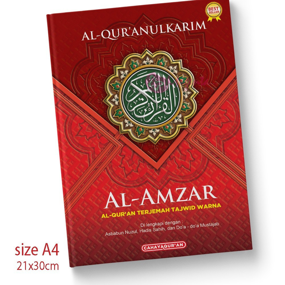Jual Alquran Terjemah Perkata Latin Tajwid AL-AMZAR Ukuran A4 (Besar) | Shopee Indonesia