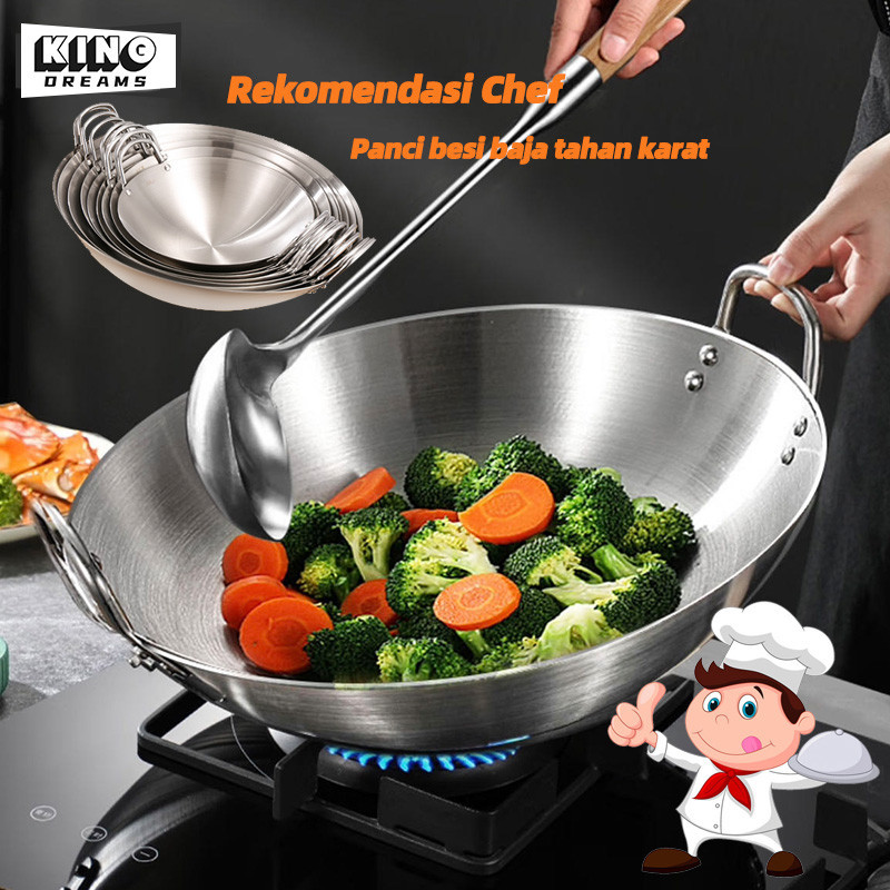 Jual Stainless Tebal Kuali Premium dengan Pegangan Stainless Steel ...