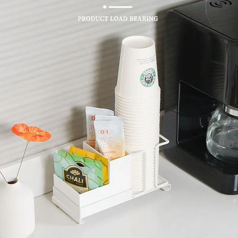Jual rak organizer paper cup coffee Tempat gelas sekali pakai besi ...