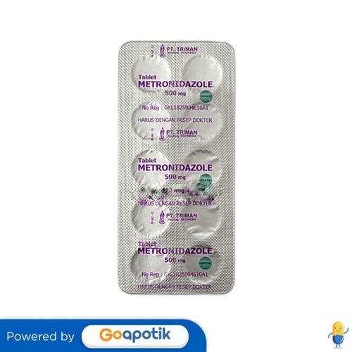 Jual Metronidazole Triman 500 Mg Strip 10 Tablet | Shopee Indonesia
