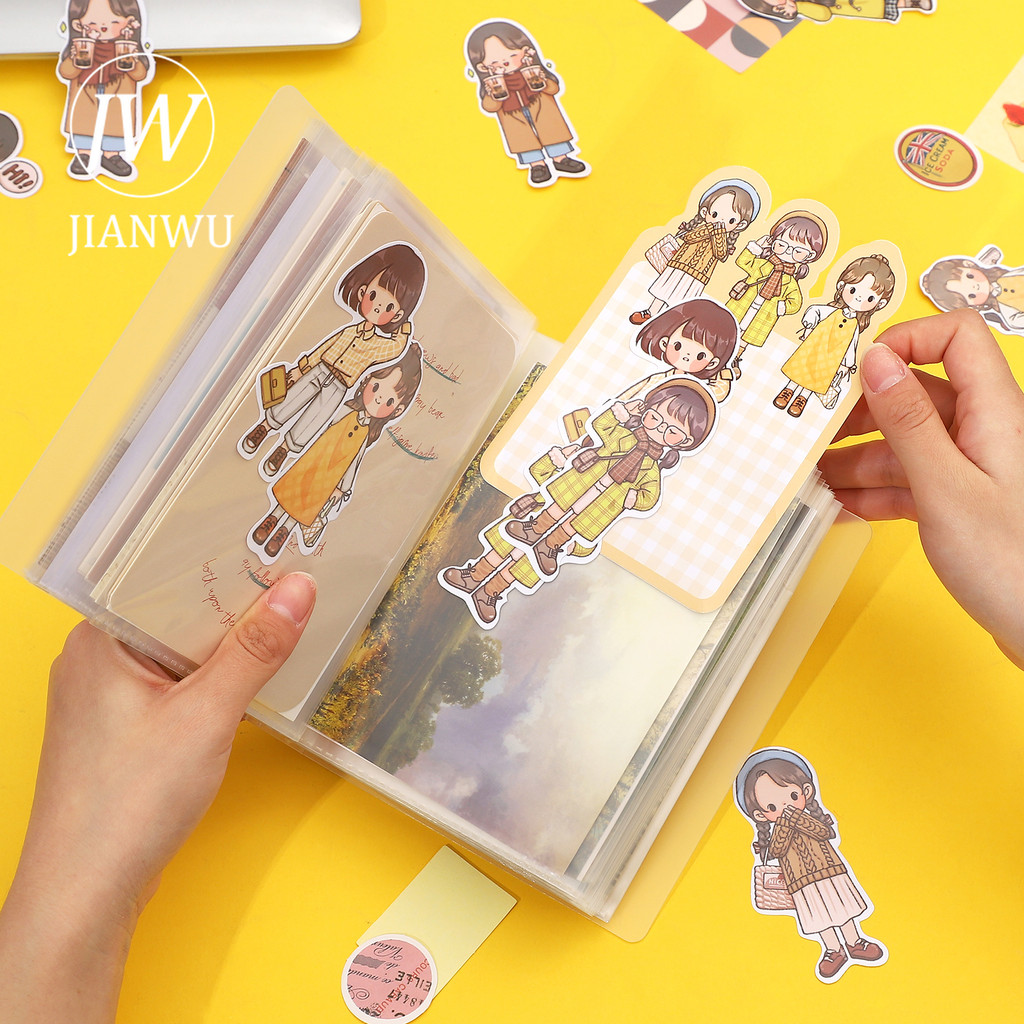 Jual JIANWU A6 Slip Pocket Folders 40 Pages Cute Journal Diary Note ...