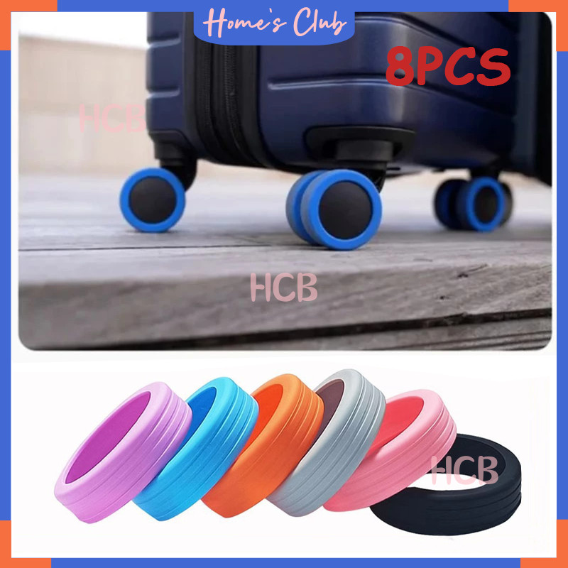 Jual 8pcs Universal Silikon Luggage Trolley Wheel Cover Pelindung Roda ...