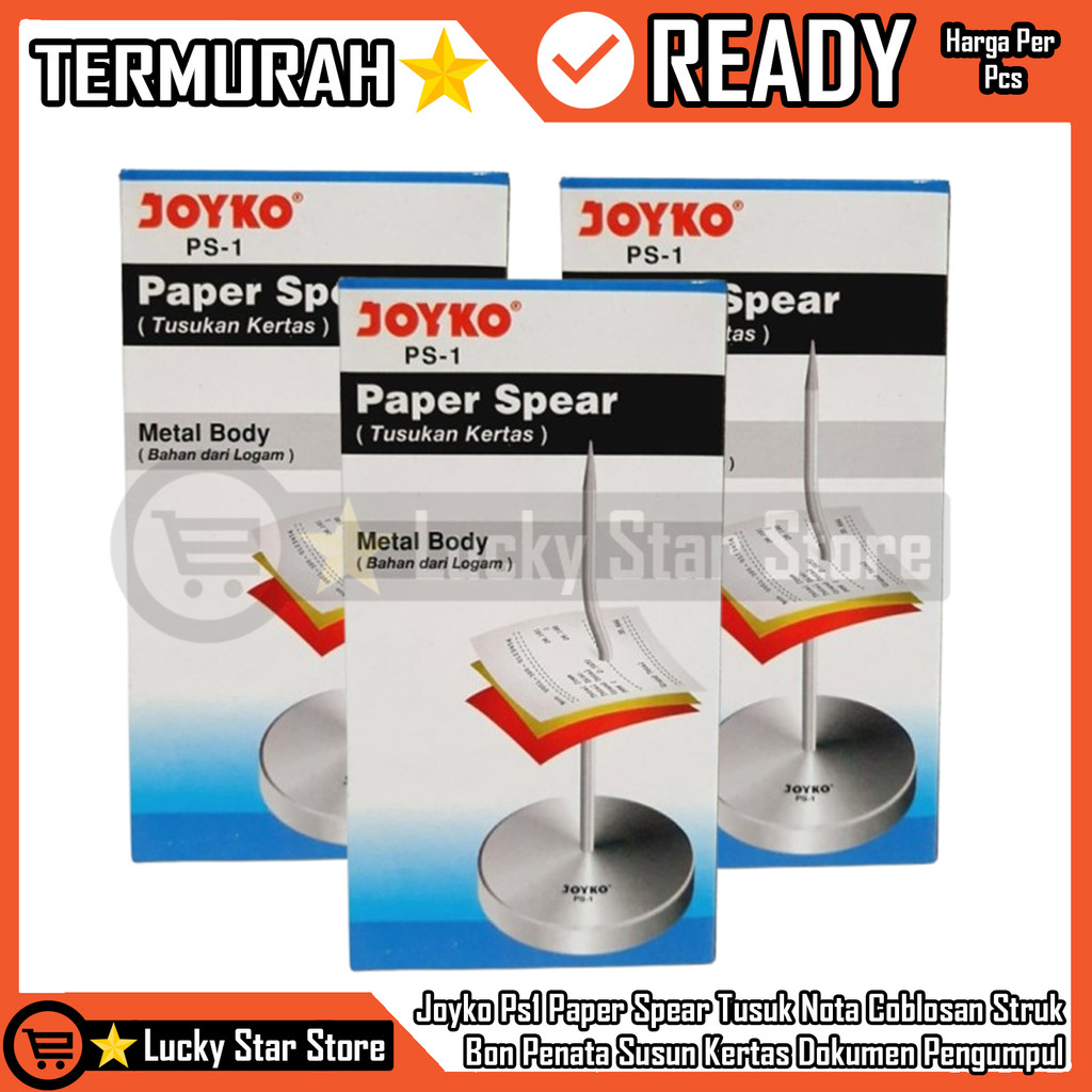 Jual Joyko Ps1 Paper Spear Tusuk Nota Coblosan Struk Bon Penata Susun ...
