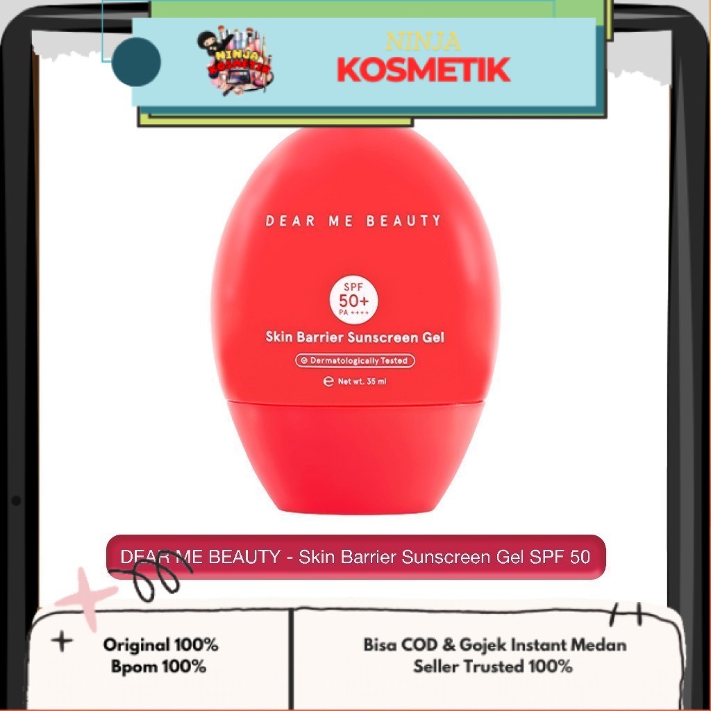 Jual DEAR ME BEAUTY - SKIN BARRIER SUNSCREEN GEL SPF 50 PA++++ ( 35 g ...