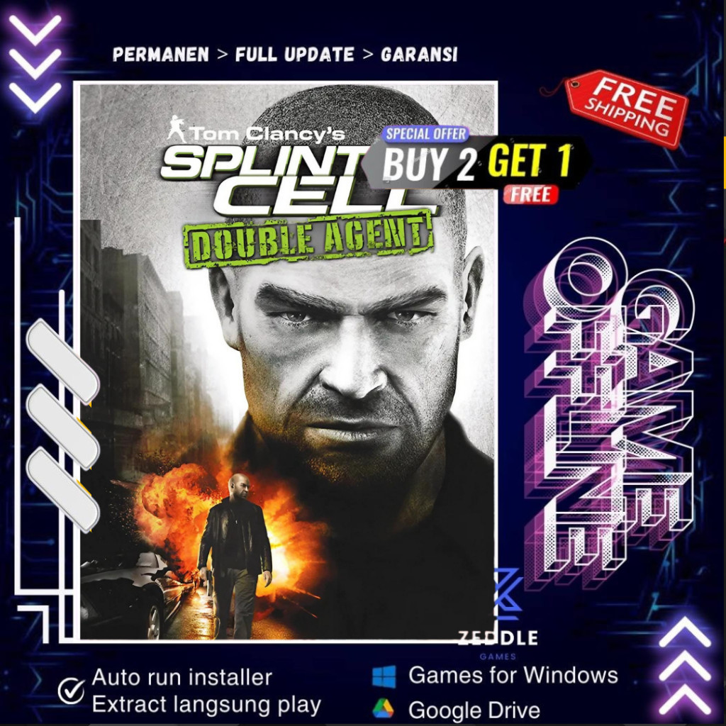 Jual TOM CLANCYS SPLINTER CELL DOUBLE AGENT - GAME PC - GAME LAPTOP ...