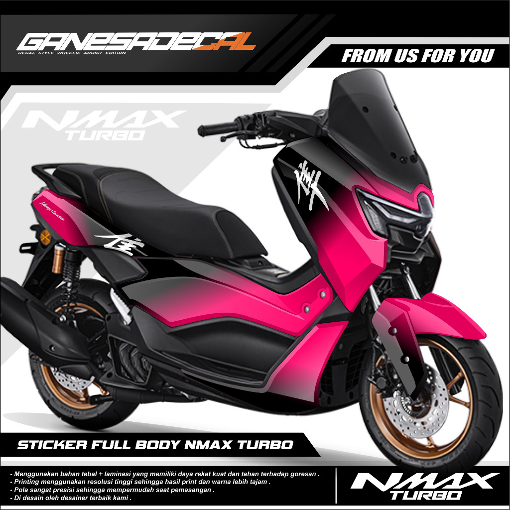 Jual Sticker Decal Nmax Turbo - Stiker Dekal Yamaha Nmax Turbo / Neo ...