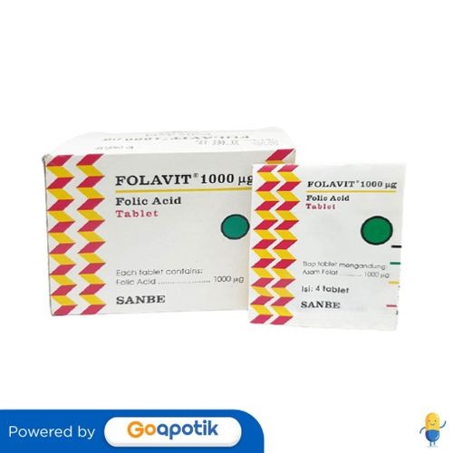 Jual Folavit 1000 Mcg Box 100 Tablet | Shopee Indonesia