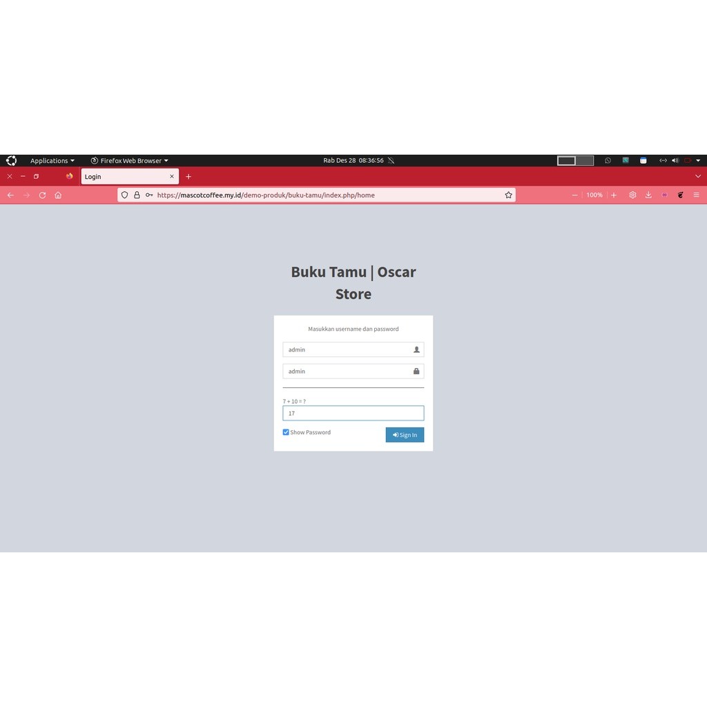 Jual Aplikasi Buku Tamu Berbasis Website Sederhana dengan Framework CodeIgniter 3 Siap Pakai ...