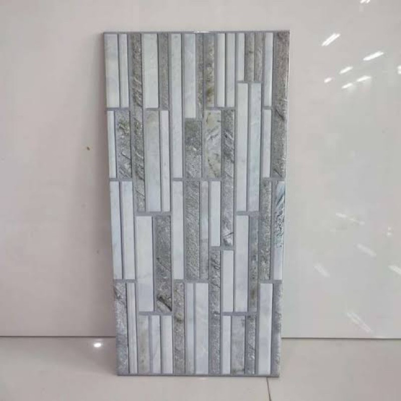 Jual KERAMIK DINDING UNO NEWTON GREY 25x50 / KERAMIK DINDING MOTIF ...
