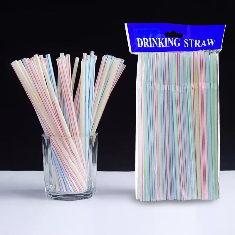 Jual SDTN800 Sedotan Minuman / Pipet Plastik Tekuk Warna Warni | Shopee ...