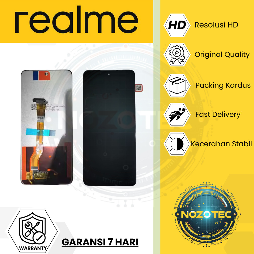 Jual LCD TOUCHSCREEN HP REALME C31 SPAREPART LAYAR SENTUH PRESISI CROWN ...