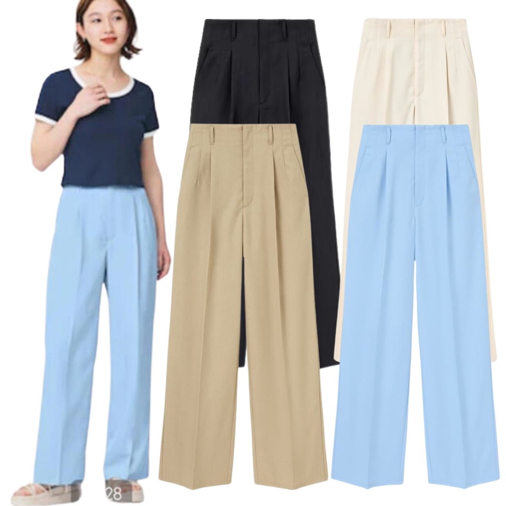 Jual WARNAMU #880 DFC UNQ GU COLOUR SLACKS PANTS | Shopee Indonesia