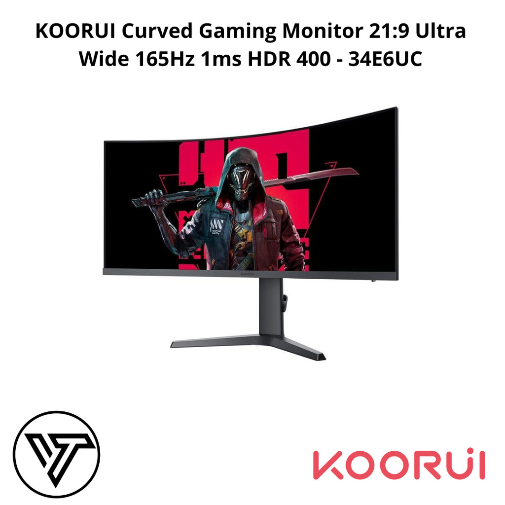 Jual KOORUI Curved Gaming Monitor 21:9 Ultra Wide 165Hz 1ms HDR 400 ...