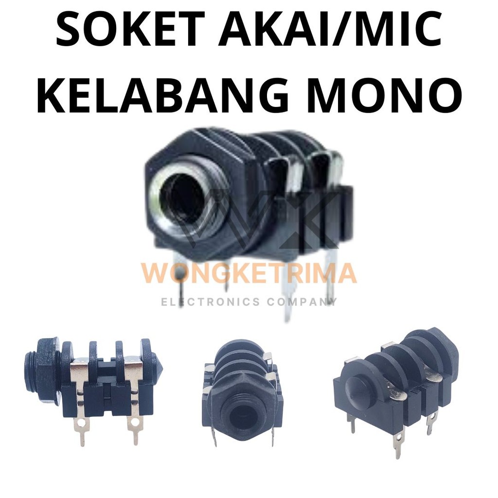 Jual Soket Akai Kelabang Mono Socket Mic Mono Model Kelabang Connector ...